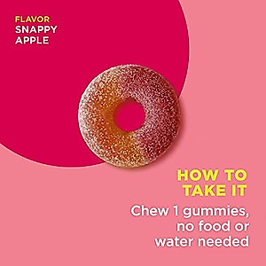 OLLY Metabolism Gummy Rings, Apple Cider Vinegar, Vitamin B12, Chromium, Energy and Digestive Health, Chewable Supplement, Apple Flavor - 30 Count