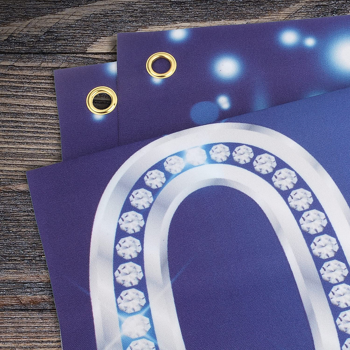 Happy 50th Birthday Yard Sign Door Banner - Cheers to 50 Years Birthday Party Decorations Supplies for Men Women - Blue