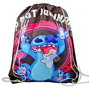 Lilo and Stitch Travel Bag Bundle - Stitch Travel Set with Bag, Notebook, Water Bottle, Stickers, More | Stitch Activity Set for Kids