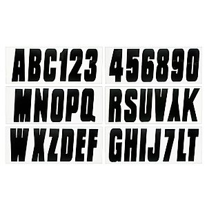 Hardline Products Boat Lettering 3″ Registration kit for Inflatable Boats - INFBLK350
