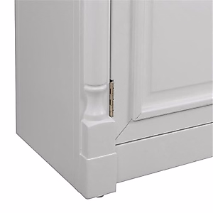 Tov Furniture Virginia Wood Entertainment Center for TVs up to 65" in White