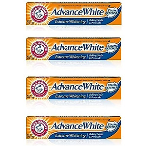 Arm and Hammer Advance Whitening Toothpaste .9 Oz Travel Size 4 Pk.