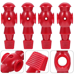 Abaodam Table Foosball Player Replacement Man: 4Pcs Soccer Table Player Foosball Replacement Parts for Dynamo Table Fun Game Toys