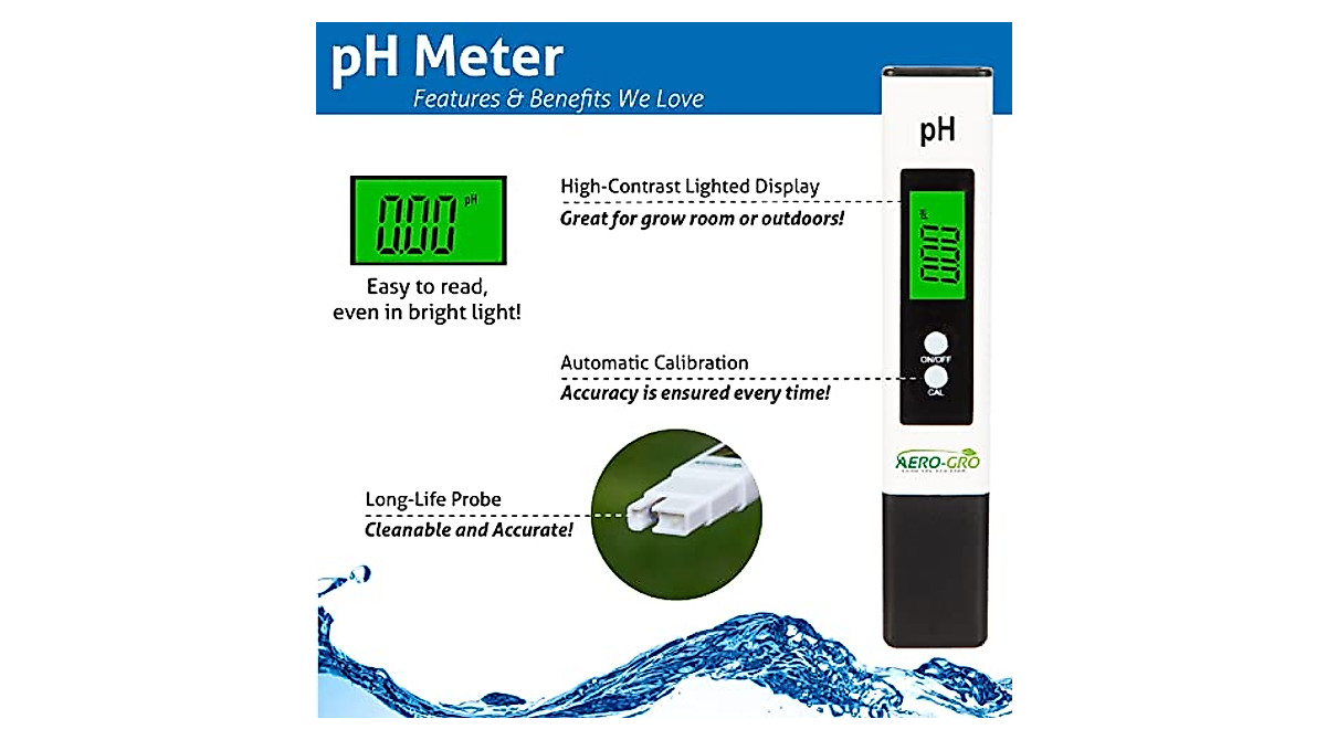 AERO-GRO Digital 4-in-1 Water Quality Testing Kit - High Accuracy ...