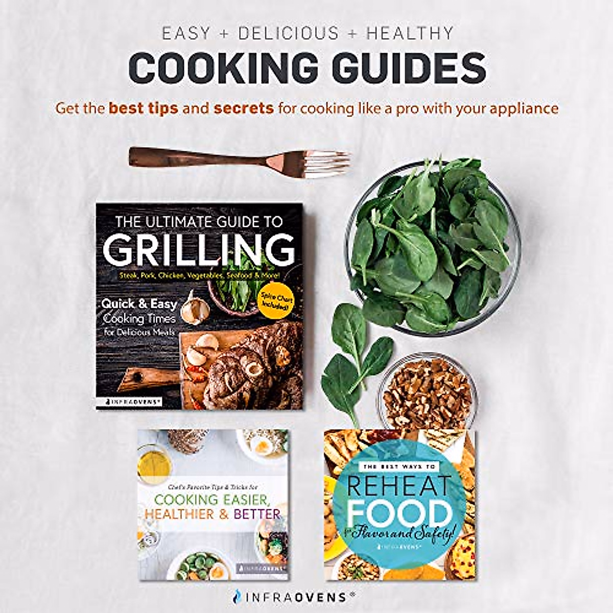 Toaster Ovens Countertop Magnetic Cheat Sheet Accessories Compatible with Cuisinart Air Fryer Toaster Oven, Breville, Emeril Air Fryer 360 Oven XL – Baking Accessories with Meat Thermometer