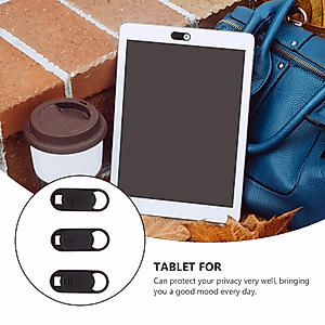 Hemobllo Black Stickers Laptop Stickers Stickers 3Pcs Webcam Privacy Shutter Lens Caps Hoods Lens Caps Camera Covers Sticker Phone Protector