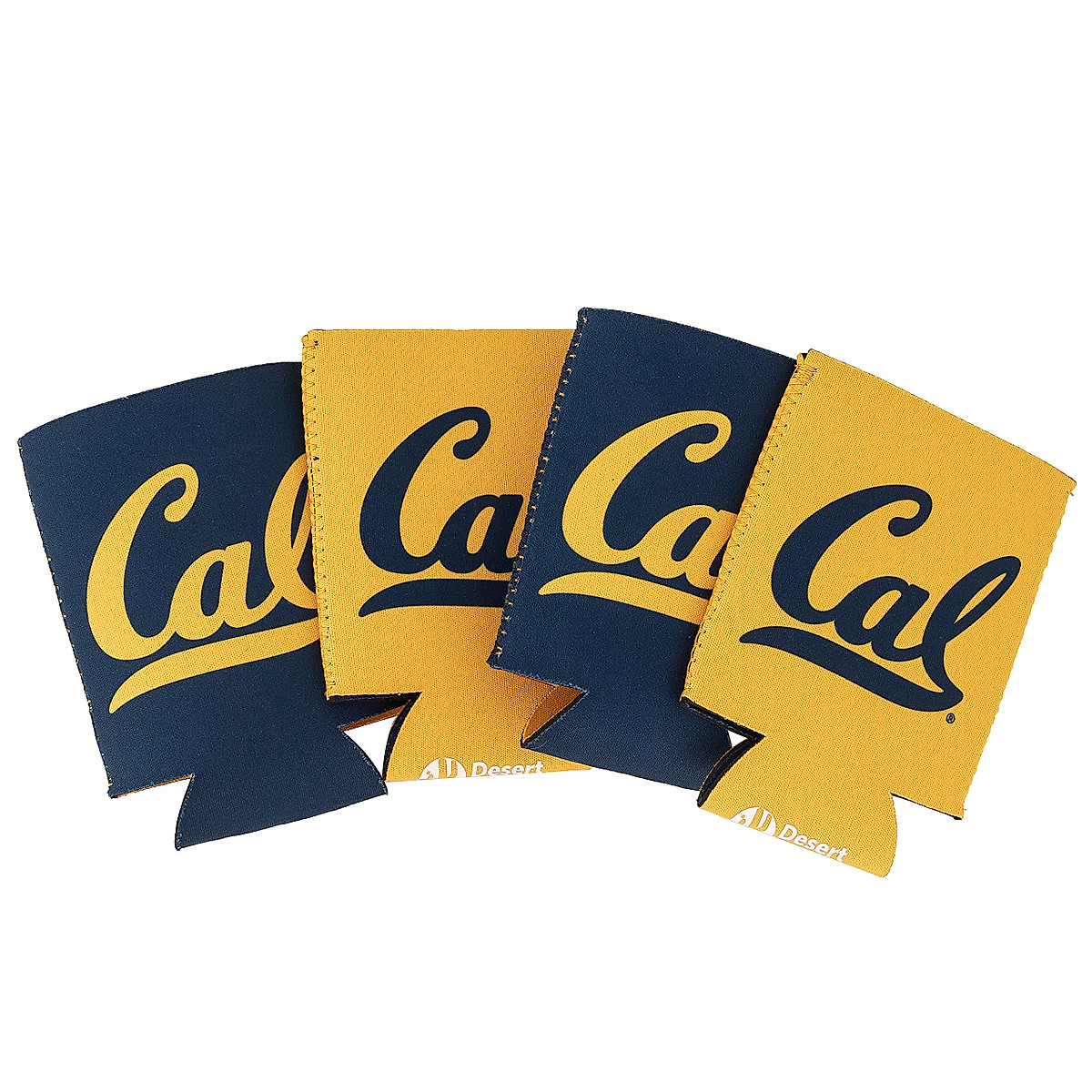 Desert Cactus Berkeley University of California Can Insulator Beverage Cooler 4 Pack Foam Beverage Holder Golden Bears Cal UC (4 Pack Can)
