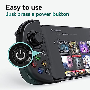 ShanWan Mobile Game Controller for Android, Bluetooth Wireless Gamepad Designed for Xbox Game Pass Ultimate, Steam Link, GeForce NOW (For Android, Black-2)