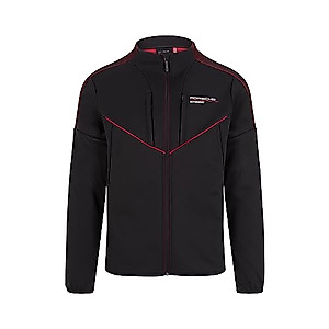 Fuel For Fans Porsche Motorsport Men's Fanwear Black Softshell Jacket
