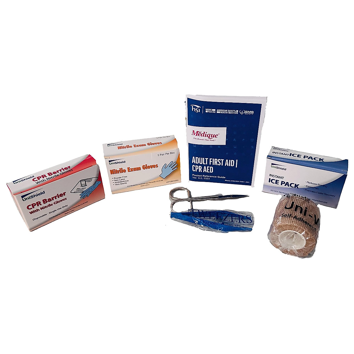 UniShield 4-Shelf Metal 1st Aid Cabinet Class B, Large Capacity First Aid Wall Mount Medicine Cabinet, Secure Metal Med Box with Easy Access, Exceeds OSHA/ANSI Z308.1 2015, Over 775-Pieces