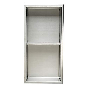 ALFI brand ABN1224-BSS Shower Niche, Brushed Stainless Steel