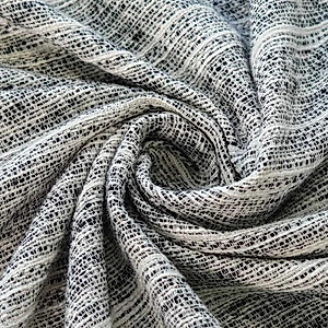 XMTXZYM 2 Meter Striped Yarn Dyed Jacquard Fabric Women's Dress Bag Decorative Sewing Fabric