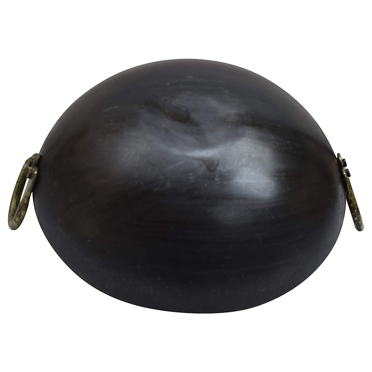 Marshal 11 INCH INDIAN PURE IRON LOHA KADHAI DEEP FRYING PAN KADHAI FOR FRYING, COOKING