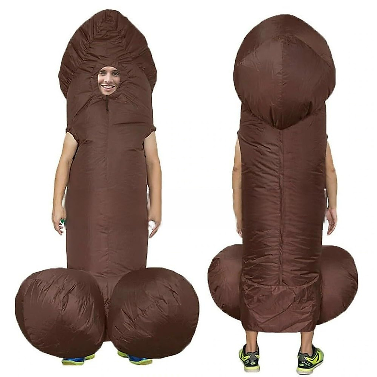 Vrogadso Funny Costume, Funny Costume Costumes Inflatable-Coffee Color
