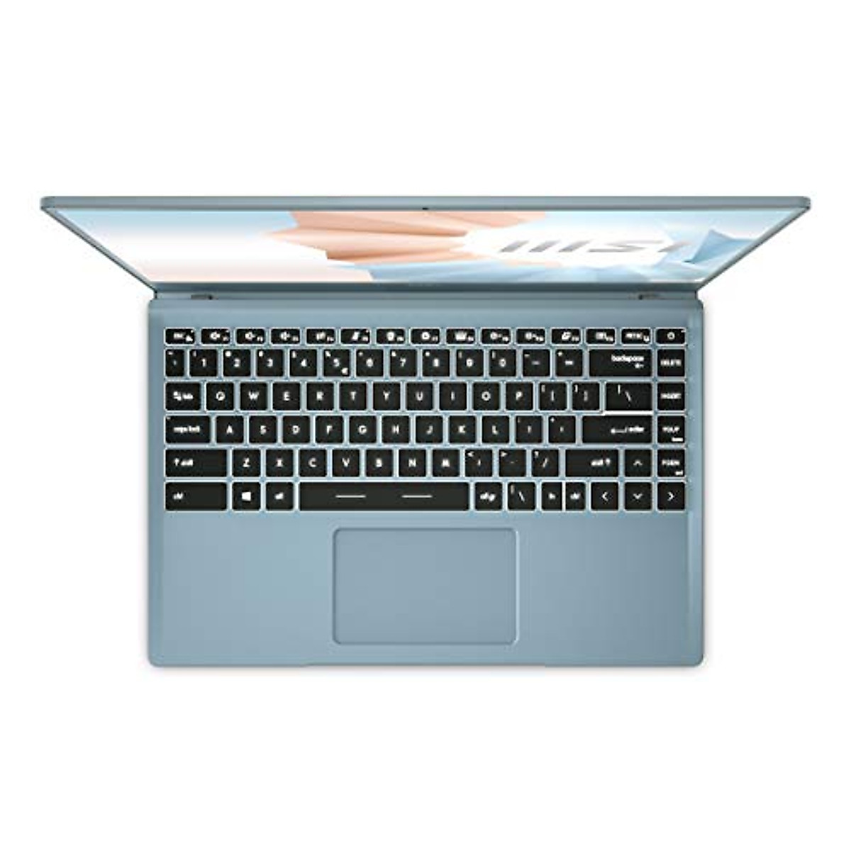 MSI Modern 14 Professional Laptop: 14" IPS-Level Thin Bezel Display,Intel Core i7-1165G7, Iris Xe, 8GB, 512GBSSD, Win10, Blue Stone(B11MO-241)