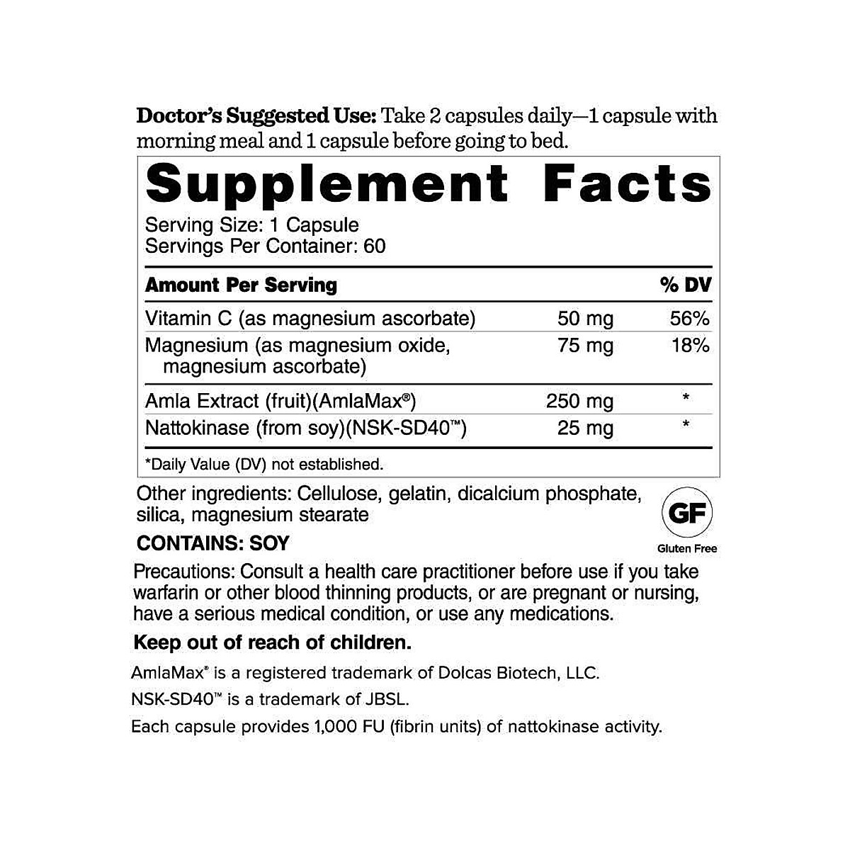 Dr. David Williams Total CardioCover + Magnesium Supplement Supports Cardiovascular Health, Blood Flow, and Blood Pressure, 60 Capsules (30-Day Supply)