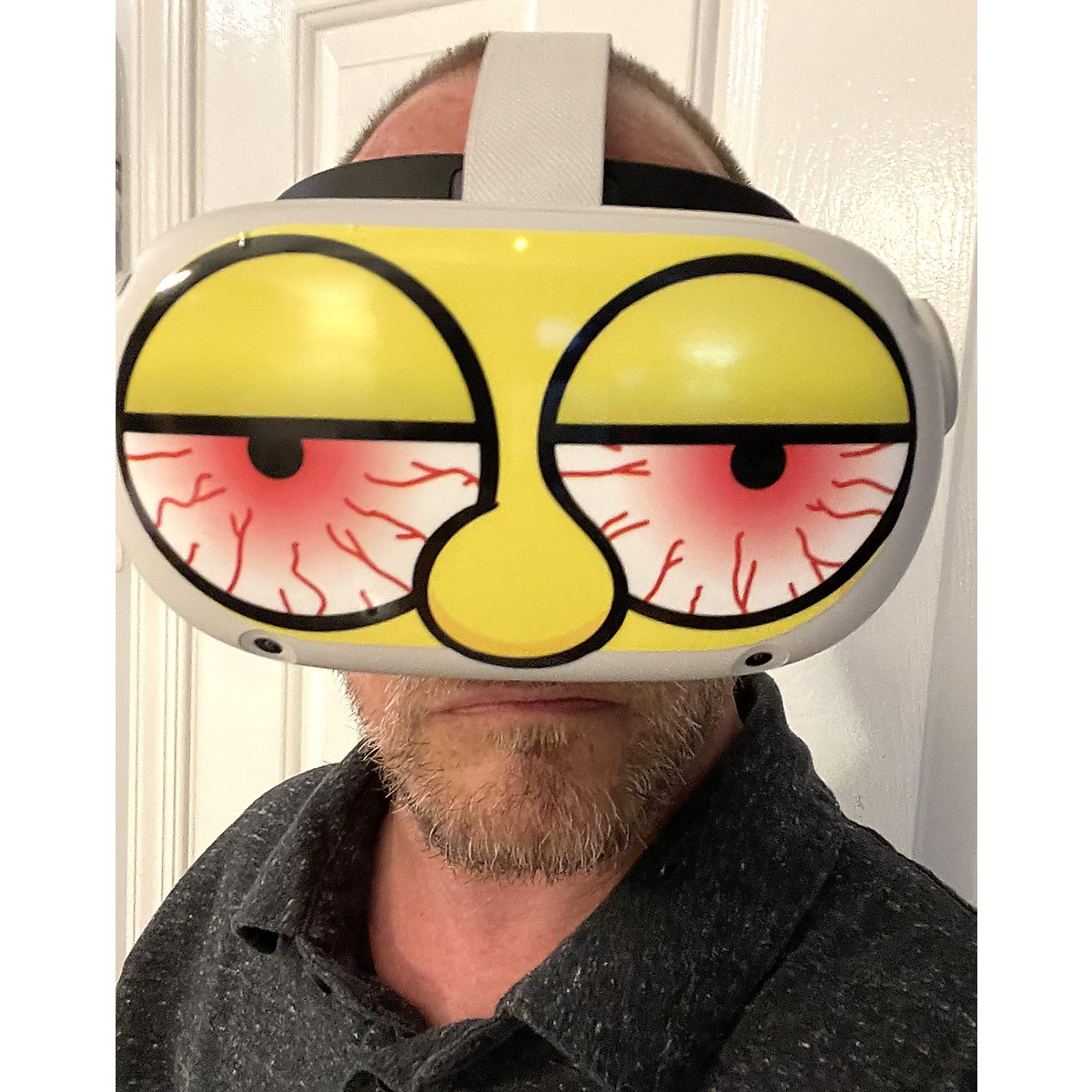 Stoner Eyes Decal for Quest 2 VR Headset - Meta/Oculus - Glossy Vinyl Sticker