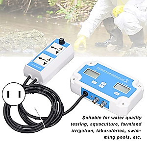 Water Test Meter Portable WiFi Connection Real Time Detection High Precision Wide Range Water Quality Detector for Laboratories (US Plug 120V)