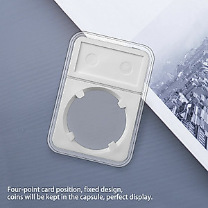 10Pack Coin Slab Display Holder Storage Case 38mm for Morgan,Peace,IKE Silver Dollar, 30 mm for JFK Half Dollar (38mm for Morgan Peace IKE Silver Dollar)