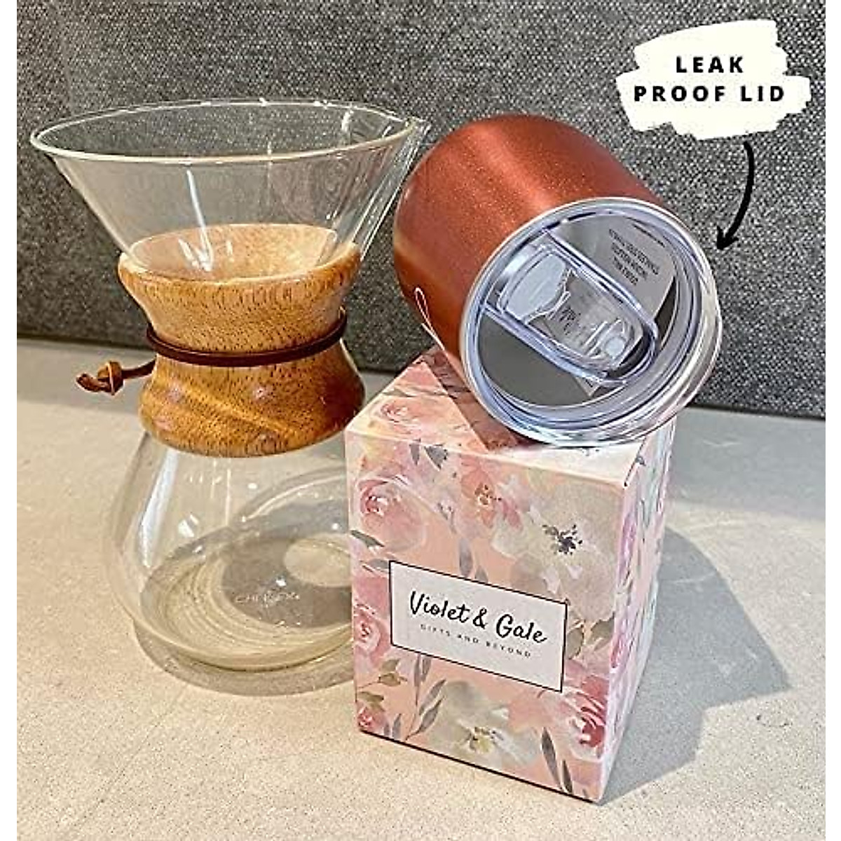 VIOLET & GALE Abuelita Gifts for Grandma - 12oz Tumbler Cup Wine Glass - Abuela Gifts in Spanish - Taza Para Mi Abuela