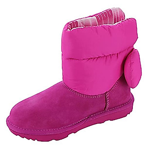 UGG Unisex-Child Bailey Bow Maxi Boot, Rose, 5 Big Kid