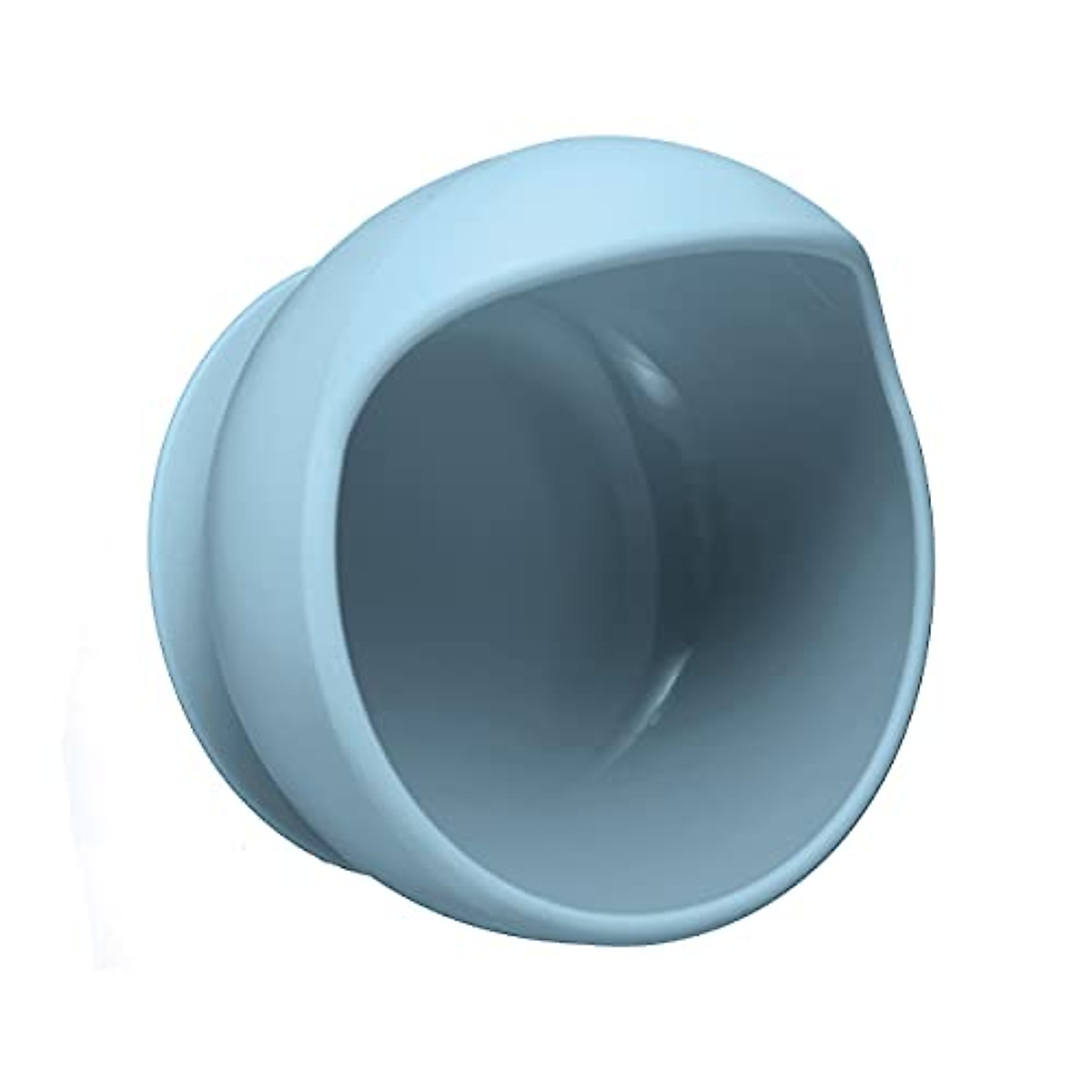 Baby Feeding Set Silicone Bib Wooden Spoon & Suction Bowl Newborn & Toddler No Mess Self Feeding Easy Clean Utensils Washable Safe Girls/Boys Shower & Baby Registry by Smile My Baby… (Dusty Blue)