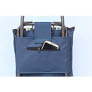 Shopping Trolley on Wheels Multi Function Shopping Cart Climbing Stairs Cart/Folding Cart/Portable Pull Cart/Hand Trailer/Pull Rod Car/with Stool Can Sit/Stool Storage Hand Trucks,Blue ,Shoppin