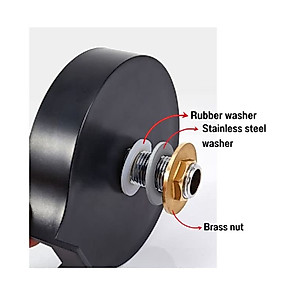 EME Cup Rinser for Sink, Stainless Steel, Bottle Cleaner Sink Attachment, Kitchen Sink Glass Rinser, Cup Washer, Automatic Glass Washer Rinser Tool, Black Glass Sink Kitchen, 5.1x5.4x3 (BM-JC01)