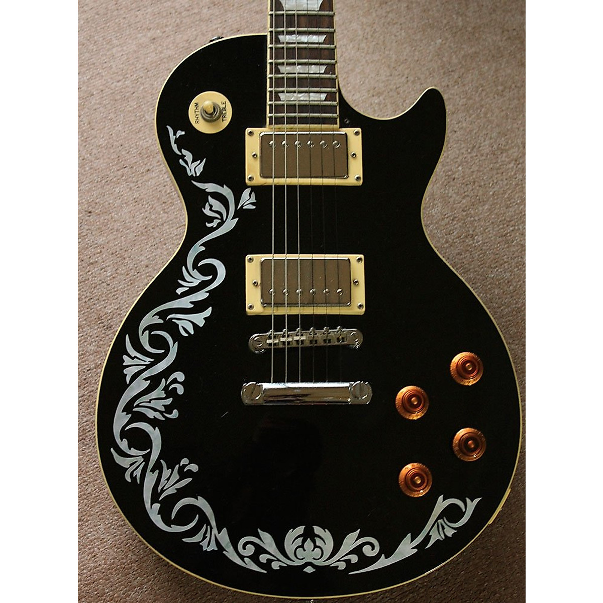 Jockomo Cowboy Fancy Vine WT Guitar Bass Inlay Sticker