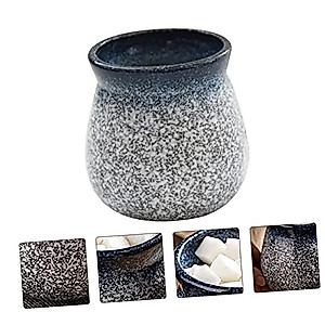 Trjgtas 1pc Utensils Cutter Cylinder Spoons Flatware Bucket Home Creative Caddy Utensil Baking Kitchenware Container Kitchen Vitange Practical Ceramic Dishwasher Household Fork for Tool