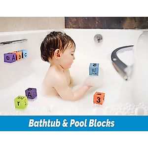 BOHS Foam Learning Blocks - Number,Alphabet,Shapes,Sight Words - Quiet,Safe and Soft Stacking Toys for Toddlers,30pcs