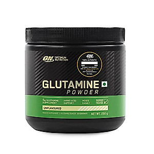 Optimum Nutrition L-Glutamine Muscle Recovery Powder, 300g, Unflavored, 58 Servings