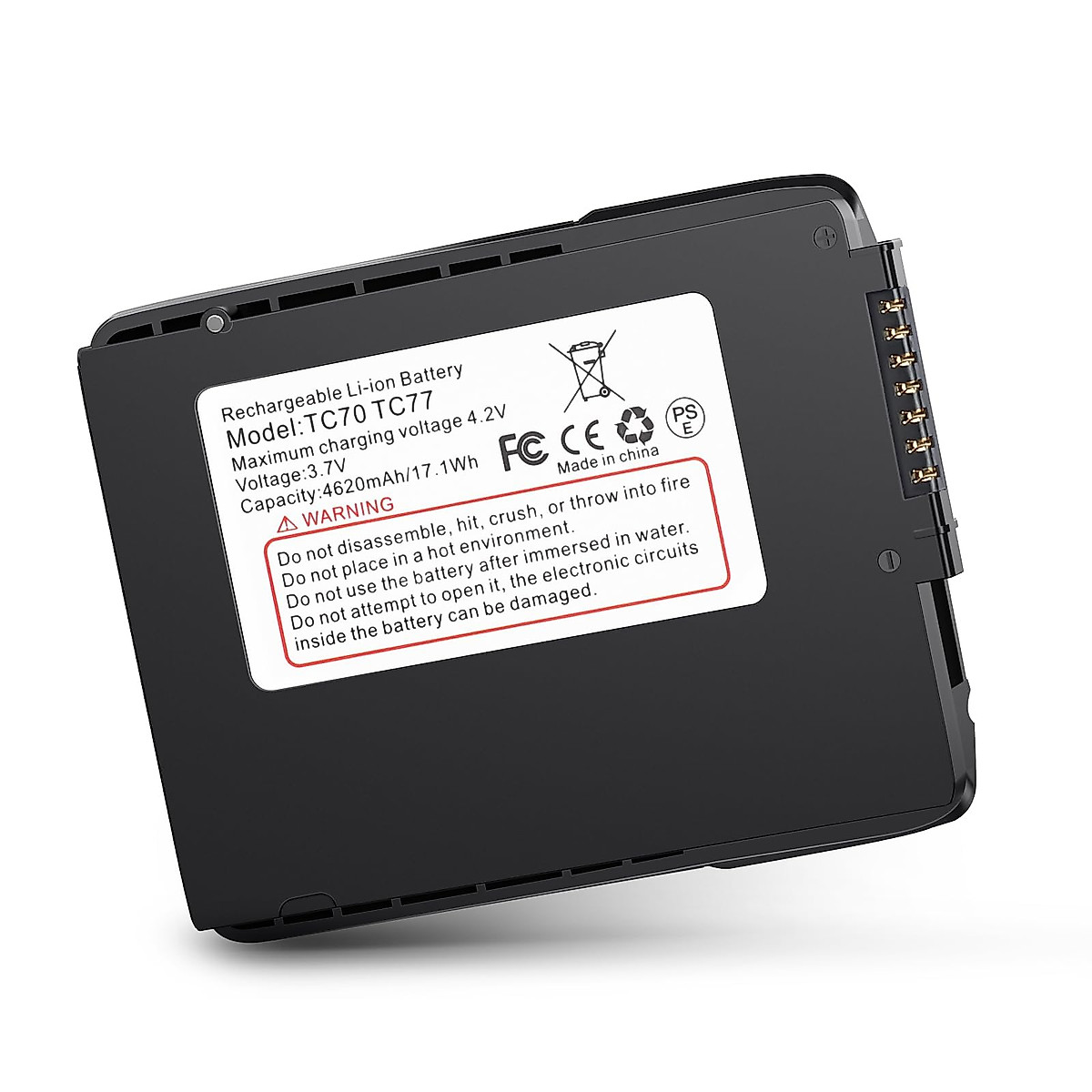 4620mAh TC77 Battery Replacement for Zebra Symbol Motorola TC70 TC72 TC75 TC77 TC700h TC700k TC720l TC75x TC75EK TC75AH TC75GK TC700H TC700K TC77HL BT-000318 Wireless Barcode Scanner