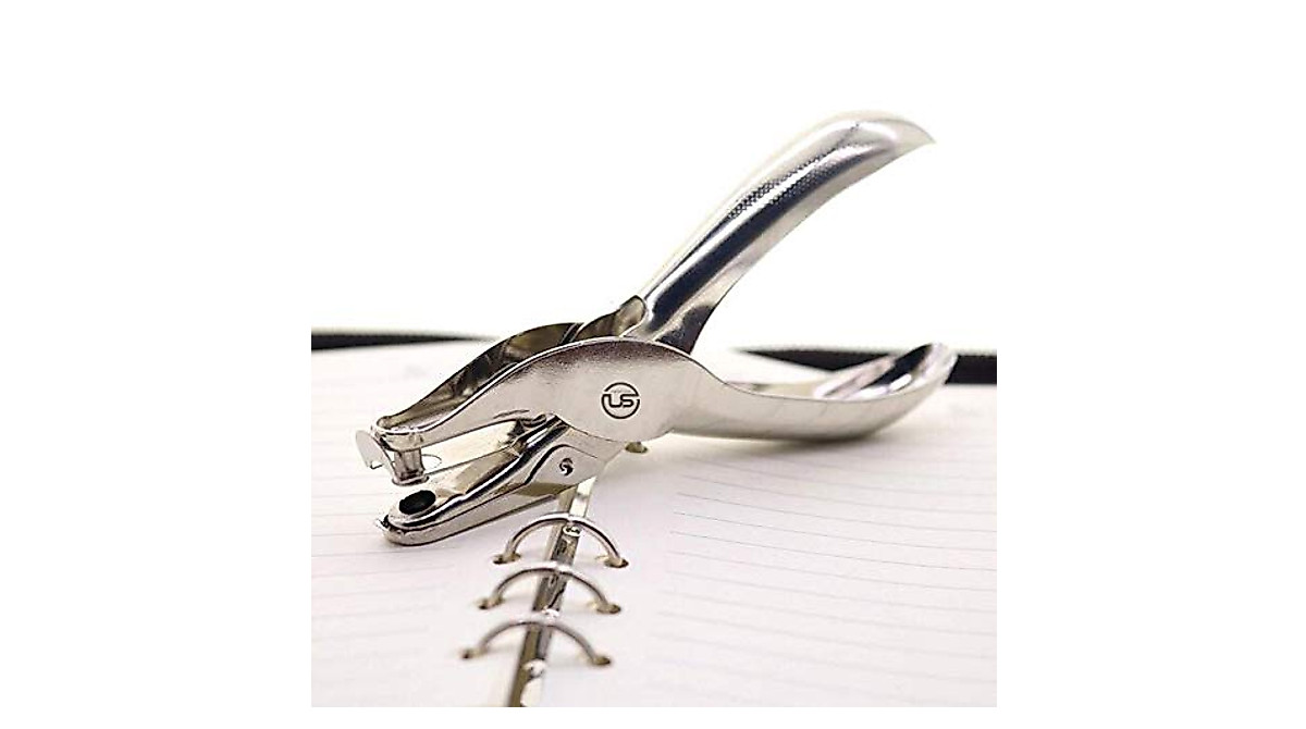 6 Pack Single Hole Puncher | 8 Sheet Capacity | Durable