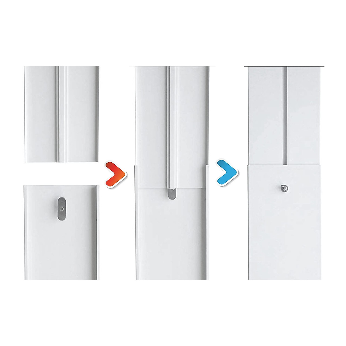 Portable Air Conditioner Window Seal Kit, Adjustable Length Window Slide Kit Plate for Portable AC Hose with 5.1" Diameter