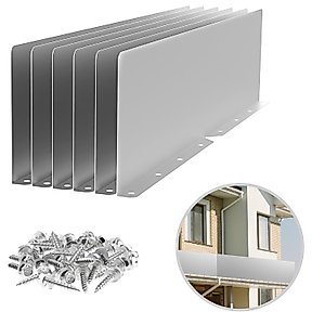 Gutter Valley Splash Guards Rain Downspout Diverter Valley Roofing Gutter Guards Rain Drip Gutter Guard Roof Rain Diverter for House Roofs Corner (6)