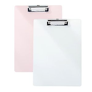 Clipboard 2pcs Clip Boards Plastic Clipboards Paper Clips Nursing Clipboard Paper Clip Holder Paper File Organizer Exam Paper Clips Pencil Sketch Hand Support (Random Color)