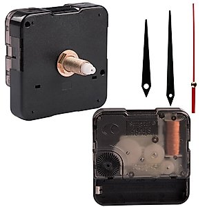 Petift Hands Quartz Wall Clock Movement Mechanisms Battery Operated for DIY Clock Repair Part Replacement(Hour,Minute and Second Hands Included)