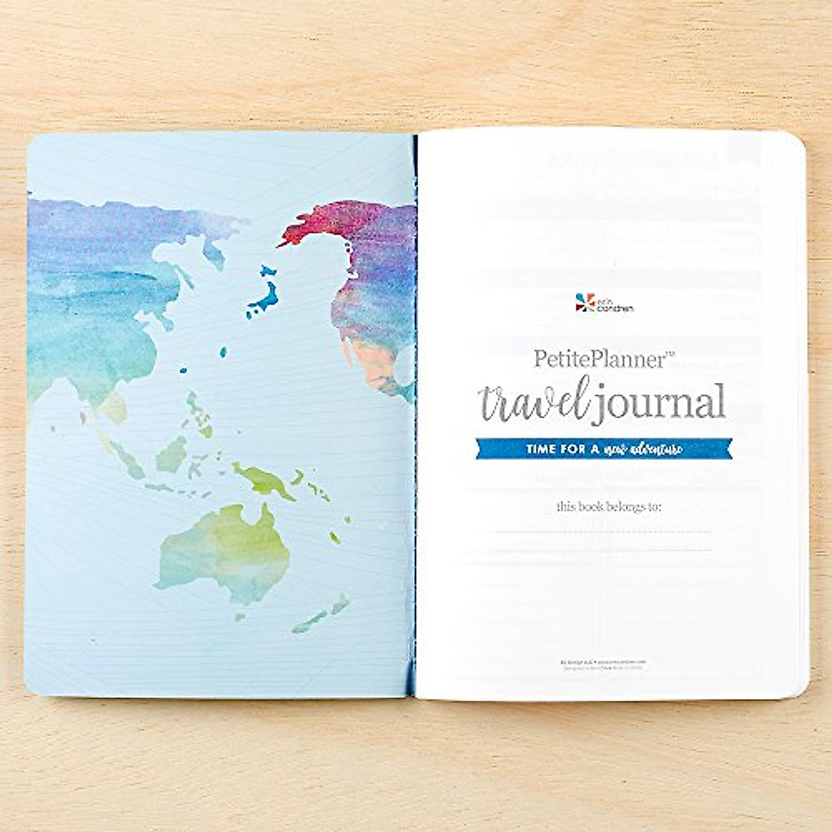 Erin Condren Designer Petite Planner - Travel Petite Planner, Includes Flight Schedule Details, Packing List by Category, Journaling for Experiences, and Spending, 5.7"x8.25"