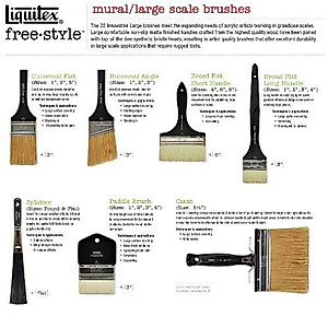 Liquitex Professional Freestyle Large Scale Brush, Splatter - Flat, Black (1301102)