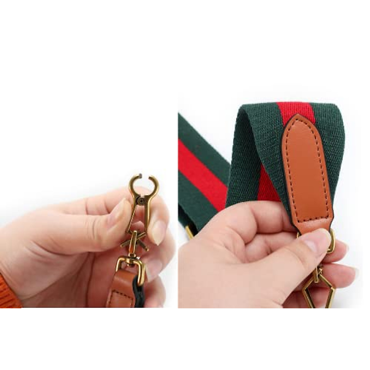 GOXTECH Wide Shoulder Strap Adjustable Replacement Crossbody Purse Handbag (Brown)