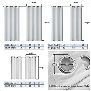Renaiss Wooden Door Curtains Rustic Vintage Wooden Barn Door Print Farmhouse Style Window Treatment 84" H x 42" W Set of 2 Panels Grommet Bedroom Living Room Blackout Window Drapes