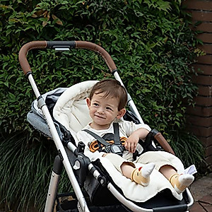 KZ Dotnz Winter Stroller Footmuff, Toddler Sleeping Bag for Stroller Multi-Zippers, Central and Side Opens, Stroller Blanket Easy for Baby in&Out Temperature Regulation stroller winter cover