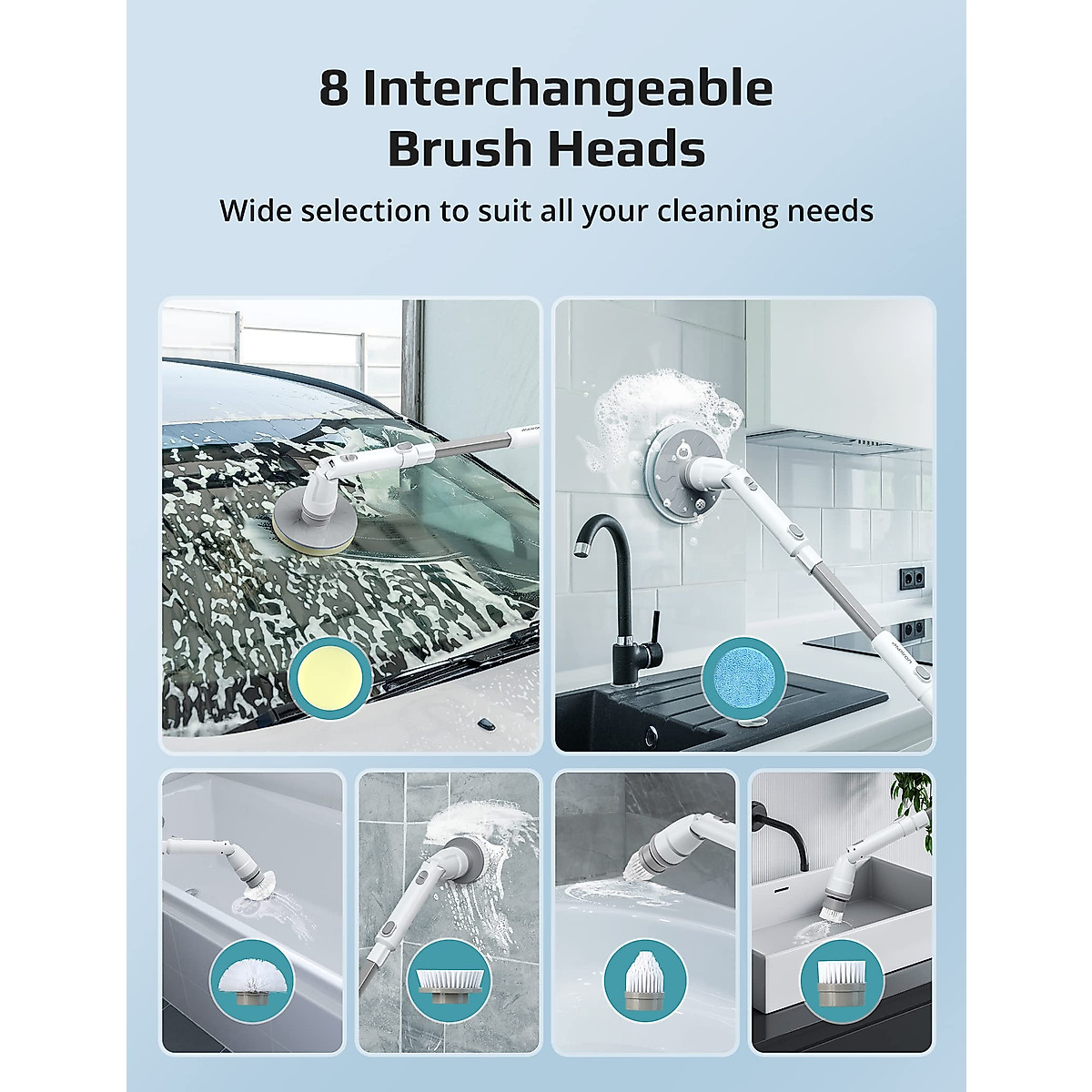 Electric Spin Scrubber, Aspiron Cordless Electric Scrubber & Stardrops - The Pink Stuff - The Miracle All Purpose Cleaning Paste