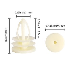 20 PCS Door Trim Panel Retainers Clips Fasteners Rivets Pins Fit for GMC Envoy Chevy Chevrolet Trailblazer Suburban Silverado, Replaces#10357004 10360625 15095067 15155113 15205950 15944000 8103570040