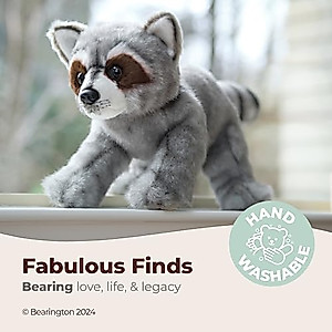 Bearington Rocko Plush Stuffed Animal Raccoon, 13 inches