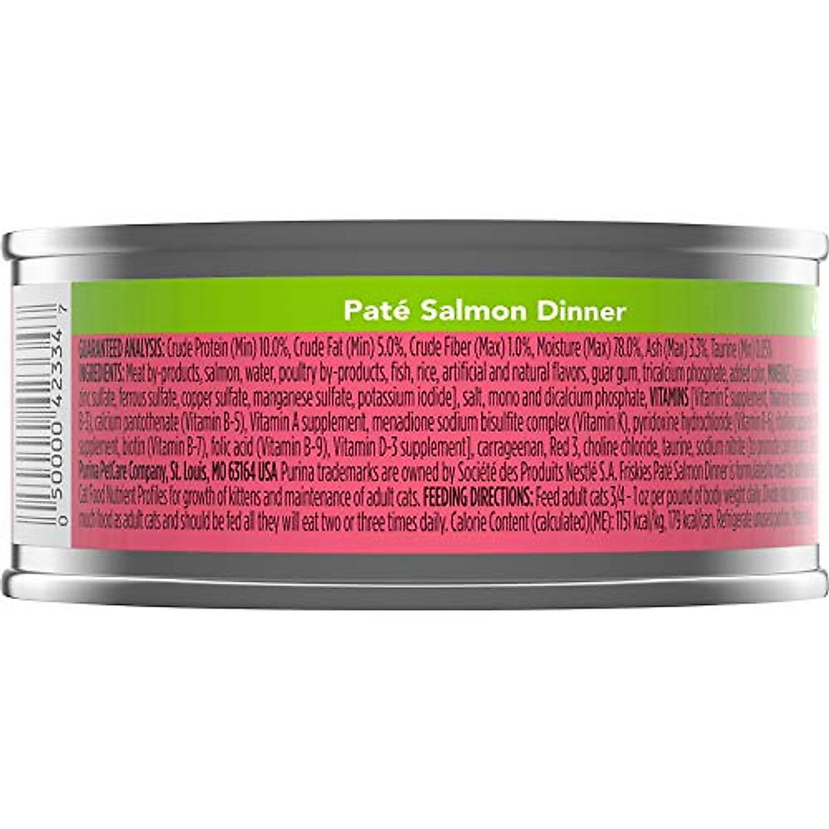 Purina Friskies Salmon Dinner Pate Wet Cat Food, 5.5 oz. Cans (Pack of 12)
