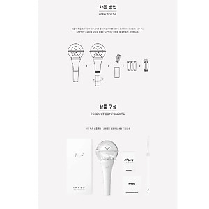 KPOPINTOUCH N Flying Official Light Stick Ring Fan Cheering Lightstick for K-Pop Idol Concert Lightup Lighting Merchandise