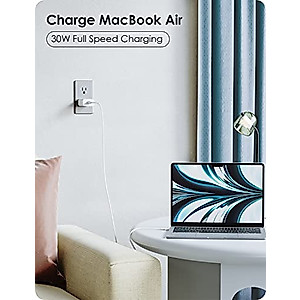 USB C Charger Block, oraimo 30W Fast Charger for MacBook Air, iPhone 14/14 Pro/14 Pro Max/13 Pro/13 Pro Max, iPad Pro, PPS Fast Charger Block for Google Pixel 7/6 Pro, Samsung Galaxy