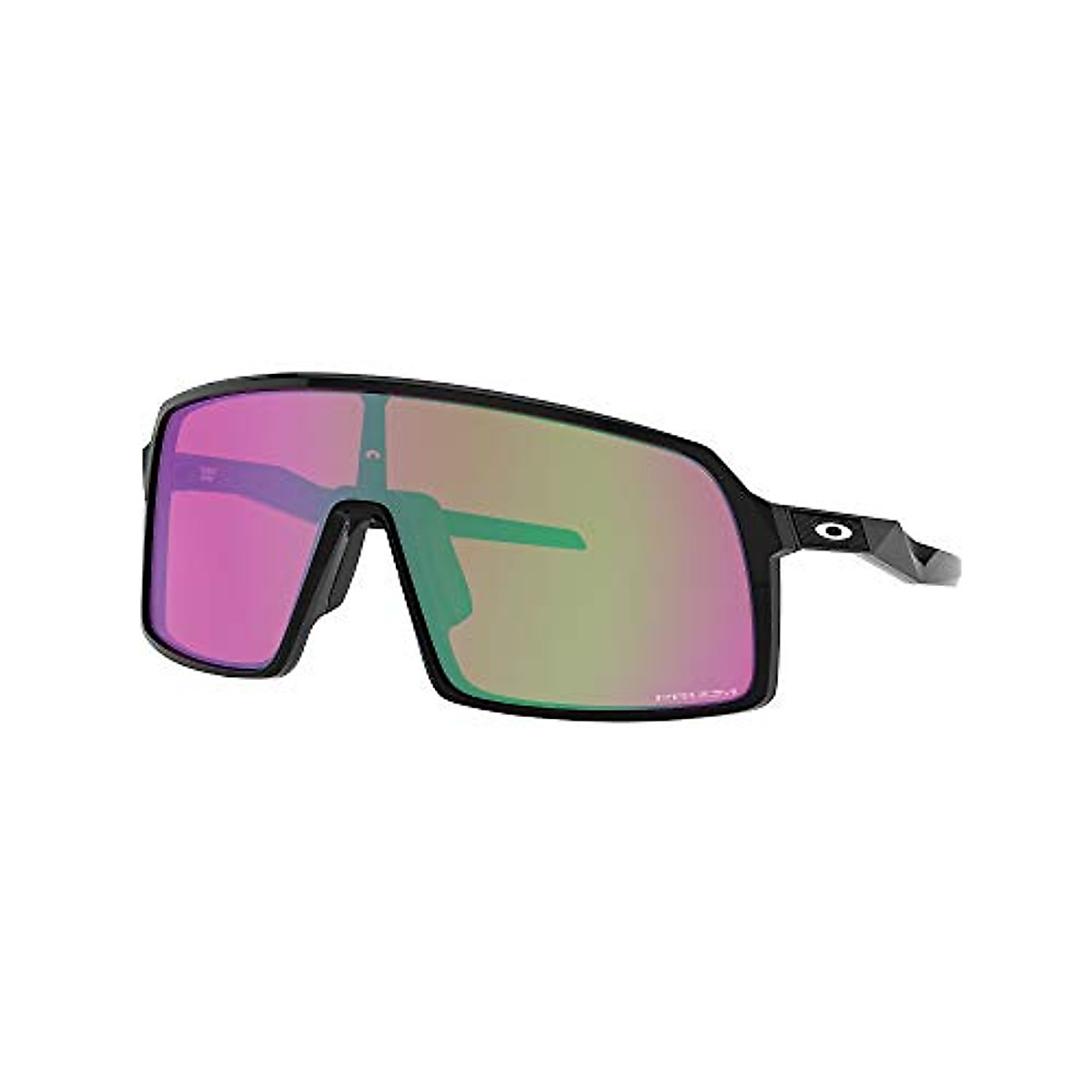Oakley Men's OO9406 Sutro Rectangular Sunglasses, Polished Black/Prizm Snow Jade Iridium, 37 mm